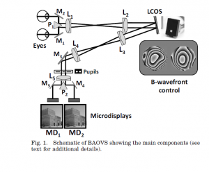 Adaptive optics binocular visual simulator to study stereopsis in the presence of aberrations ...